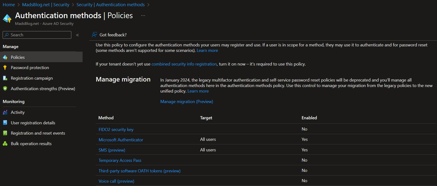 Multi-Factor Authentication (MFA) en Azure AD y M365 - Guía de implementación: Authentication ...