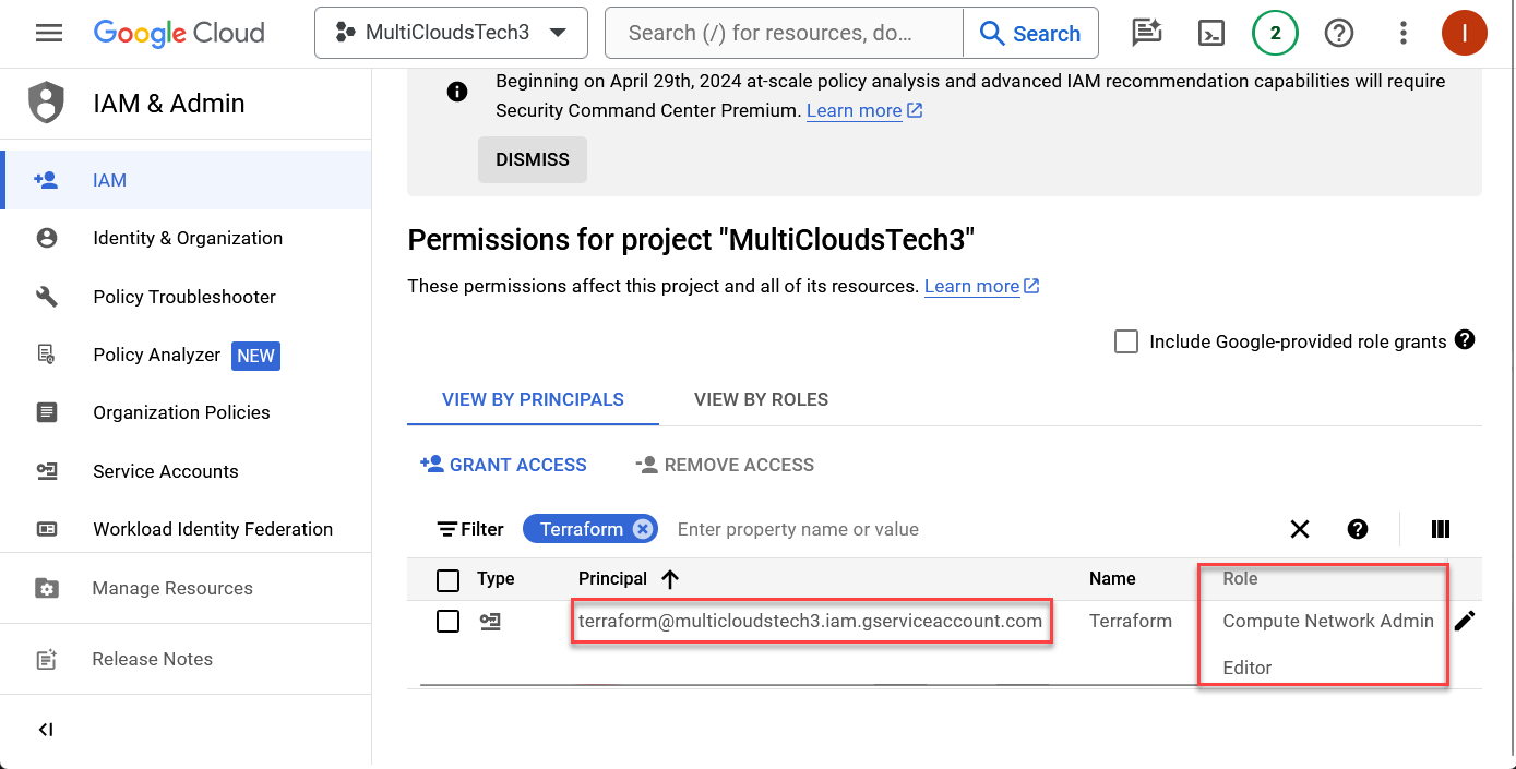 Crear Service Account para Terraform en GCP - Aprende Multi Cloud(s)